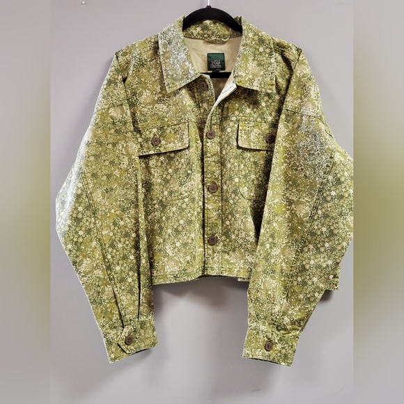wild fable | Jackets & Coats | Womens Cropped Canvas Surplus Shacket ...